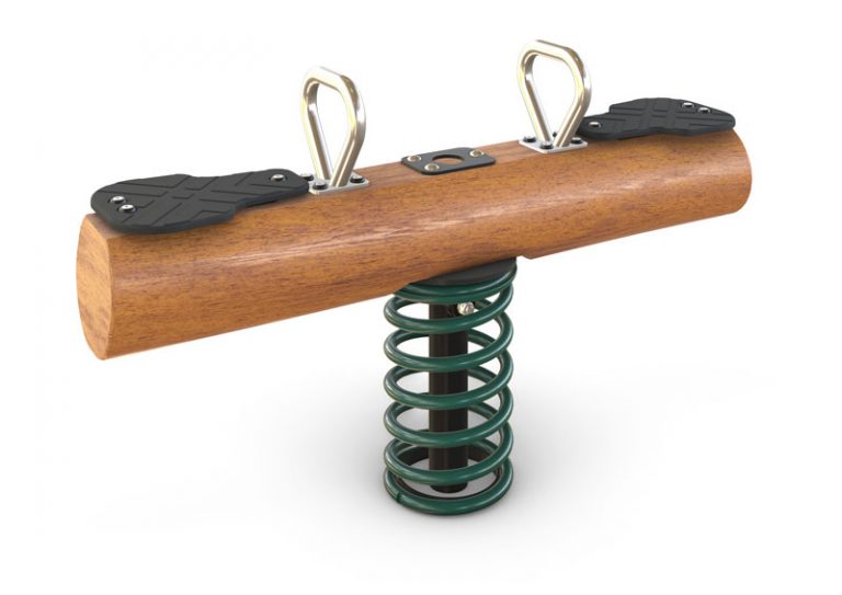 AP7010A Double Spring Rocker - Natural Timber | Activity Playgrounds