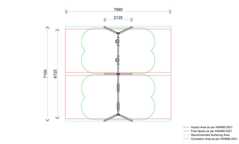 Quadruple Swing | Activity Playgrounds