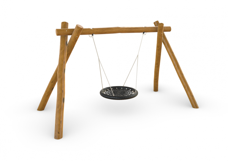 Natural Timber Birds Nest Swing | Activity Playgrounds