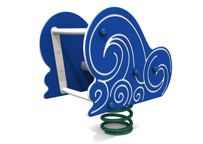 AP7017A Single Spring Rocker - Wave | Activity Playgrounds