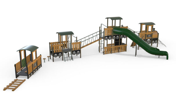 AP7184A 3 Carriage Steam Train | Activity Playgrounds