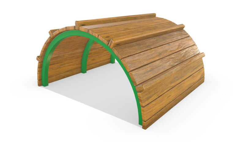 Arched Timber Climber | Activity Playgrounds