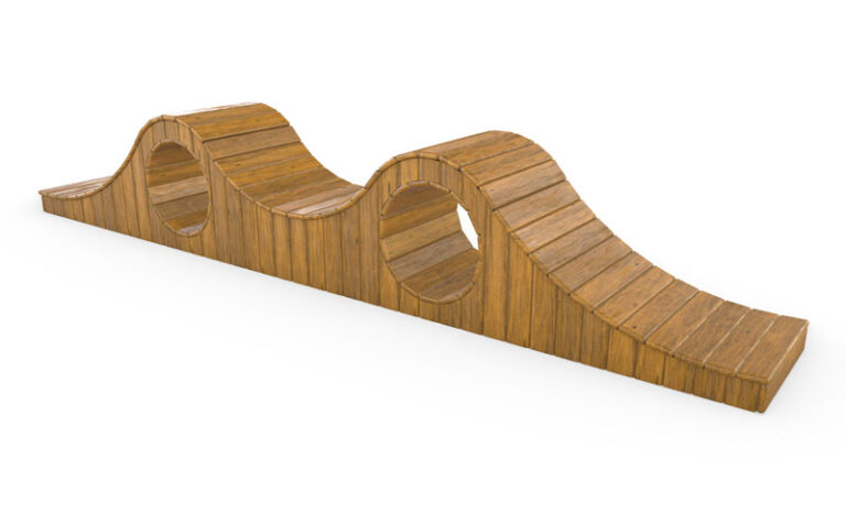 AP7206A Timber Wave Tunnel | Activity Playgrounds