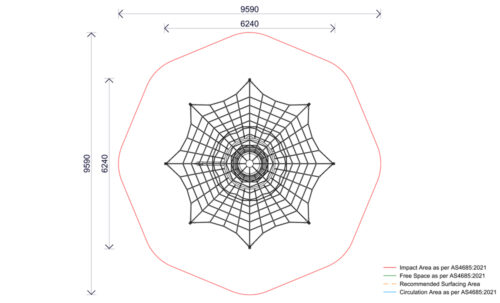 AP7218A Lunar Net Piton 4m | Activity Playgrounds