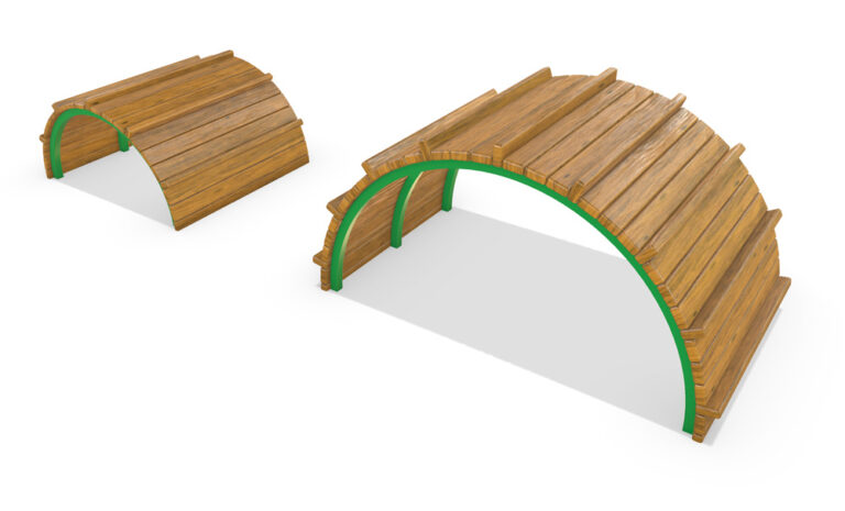 Arched Timber Climber | Activity Playgrounds