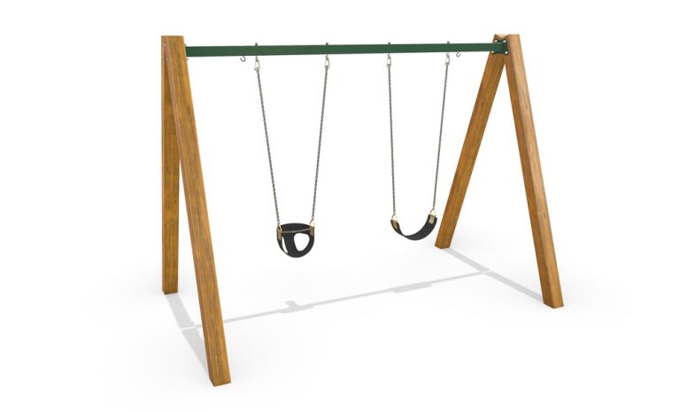 AP7076A Timber Swing - ELC | Activity Playgrounds